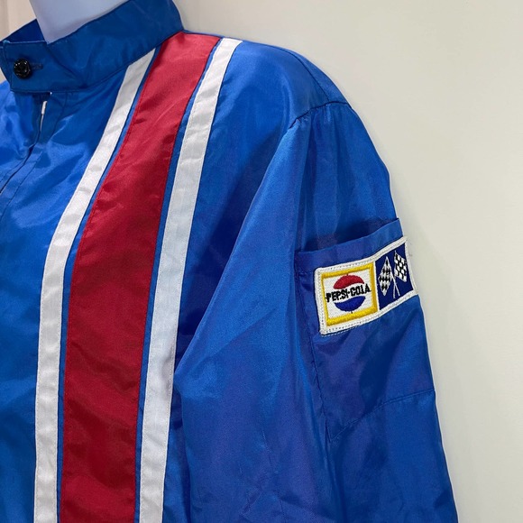Pepsi | Jackets & Coats | Vintage 7s Pepsi Cola Racing Jacket Light ...